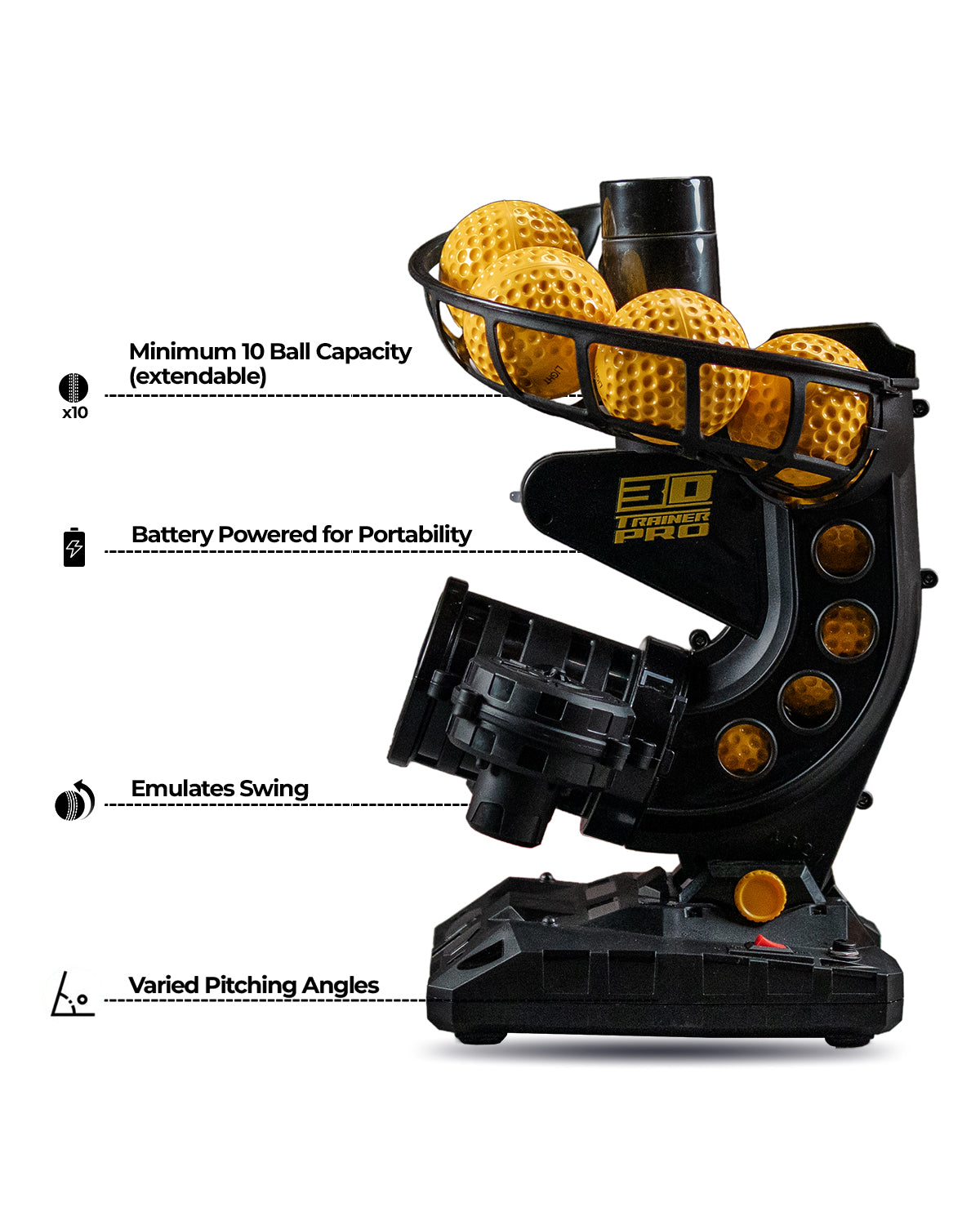 3D Trainer Pro - Automatic Cricket Feed Machine - PRE-ORDER – WHACK Sports