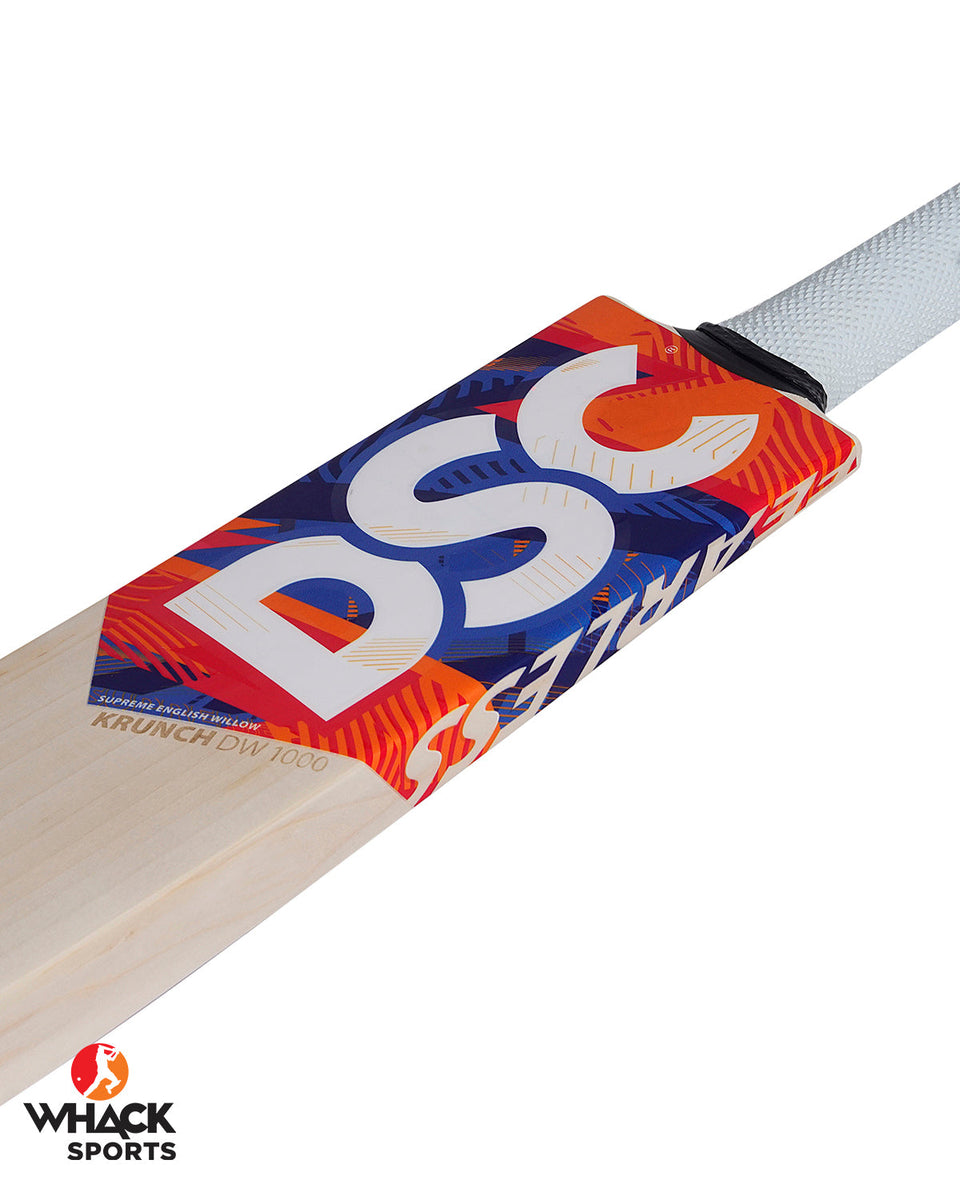 DSC Krunch DW 1000 English Willow Cricket Bat - SH – WHACK Sports