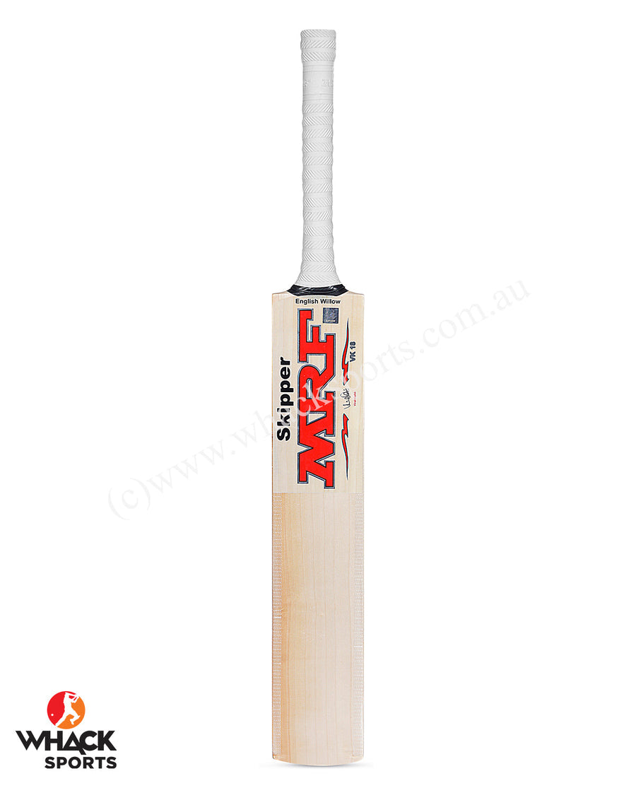 MRF VK18 Skipper English Willow Cricket Bat - Small Adult – WHACK Sports