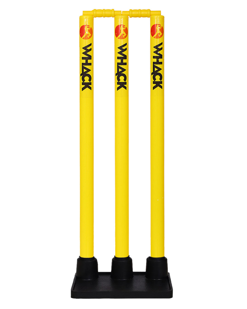 Whack Plastic Training Stumps Set With Rubber Base (Flexi Stumps Set ...