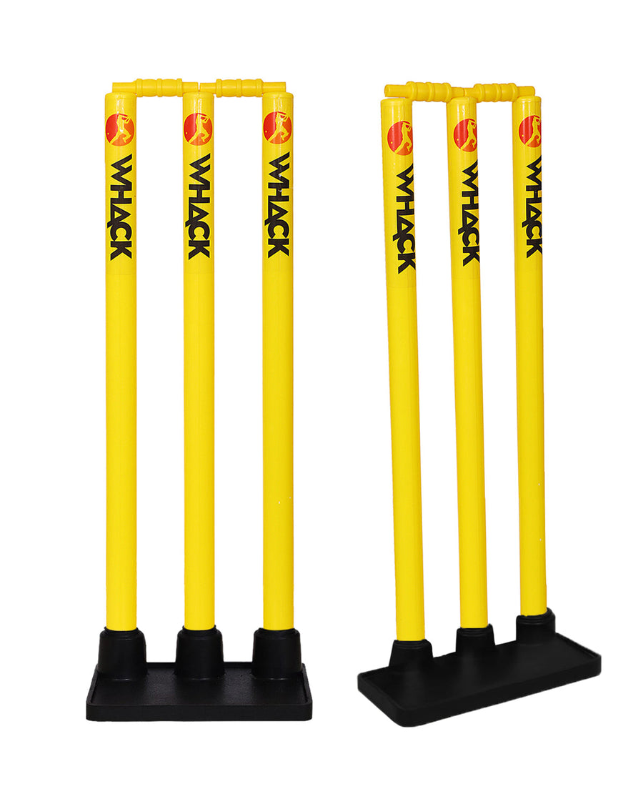 Whack Plastic Training Stumps Set With Rubber Base (Flexi Stumps Set ...