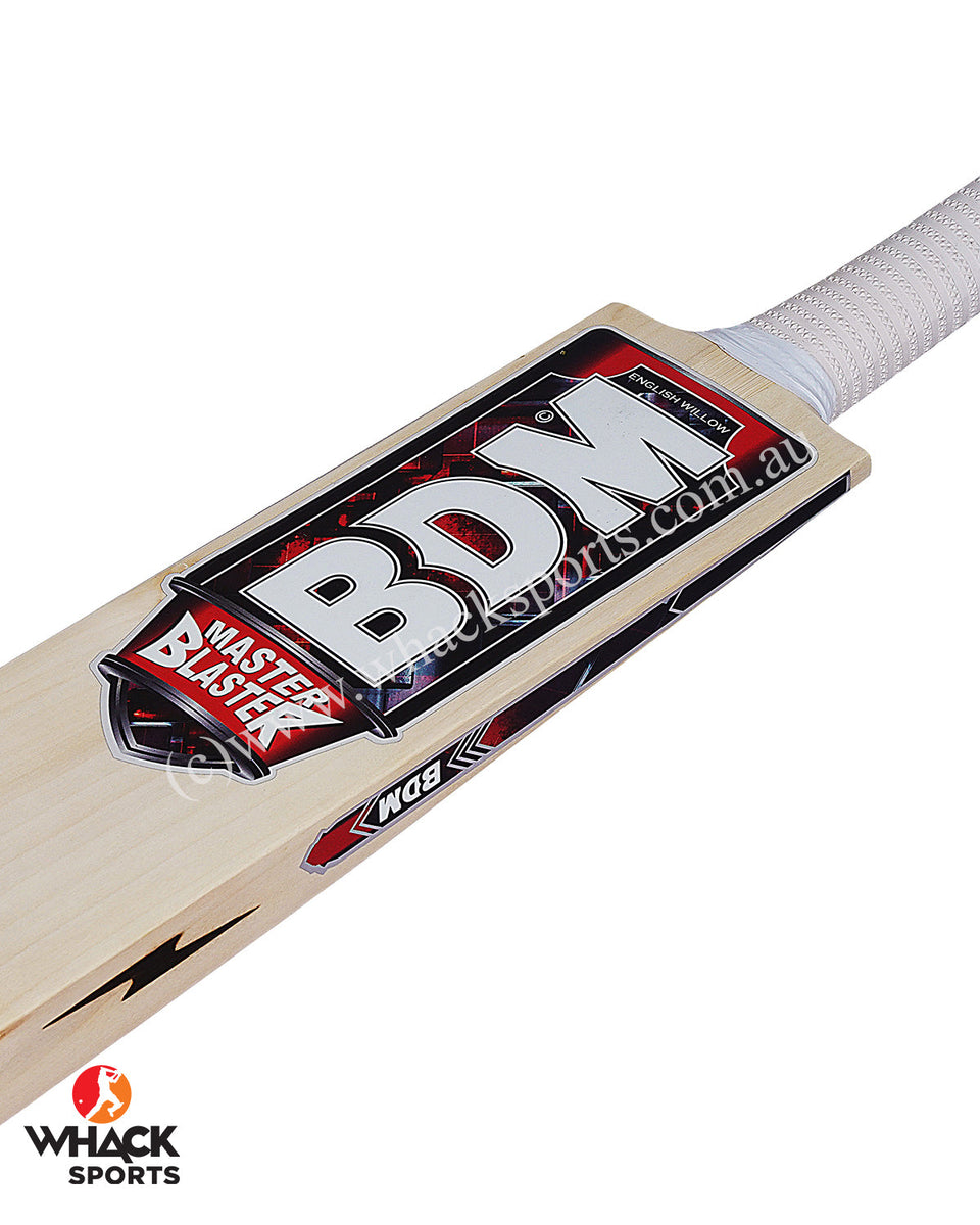 BDM Master Blaster Grade 1 English Willow Cricket Bat - SH – WHACK Sports