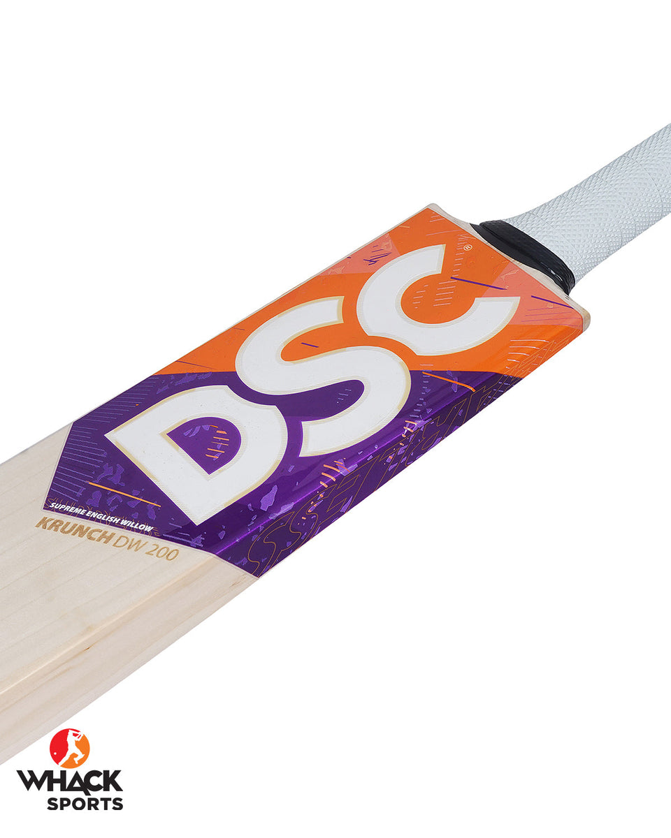 DSC Krunch DW 200 English Willow Cricket Bat - SH – WHACK Sports