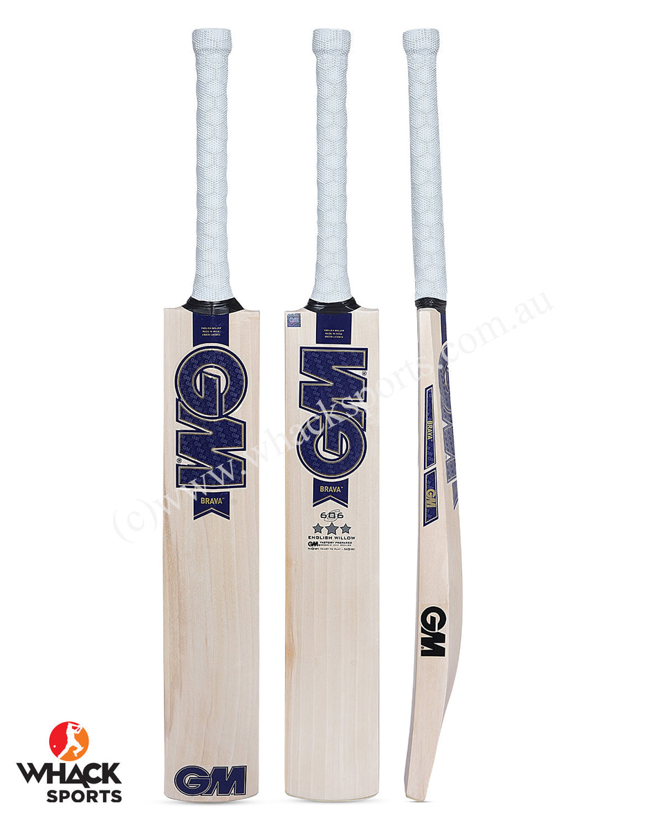 GM Brava 606 English Willow Cricket Bat - SH – WHACK Sports