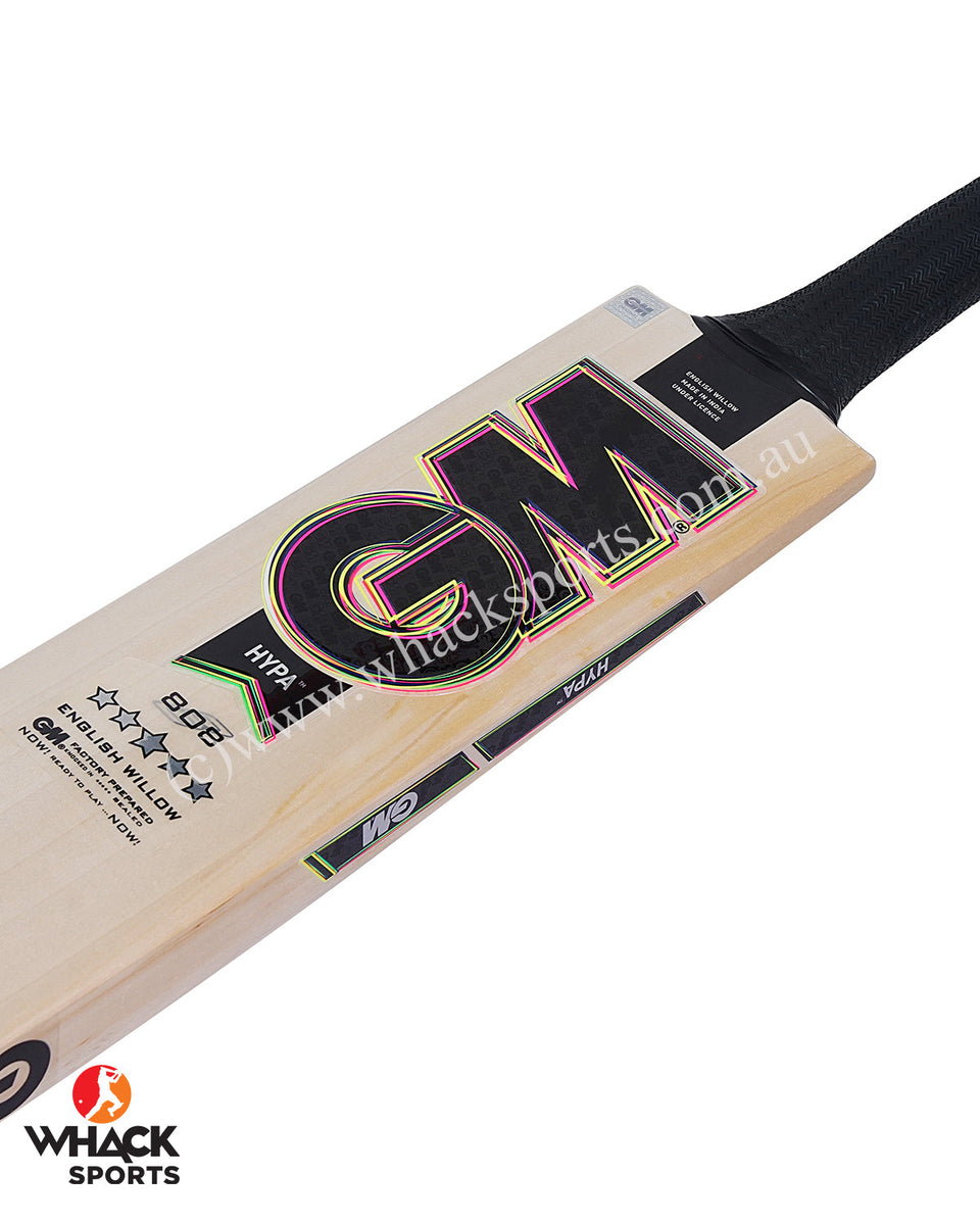 GM HYPA 808 English Willow Cricket Bat - SH – WHACK Sports