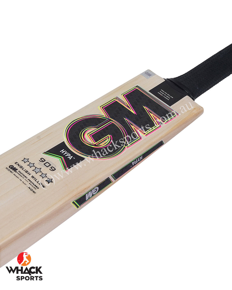 GM HYPA 909 English Willow Cricket Bat - SH – WHACK Sports