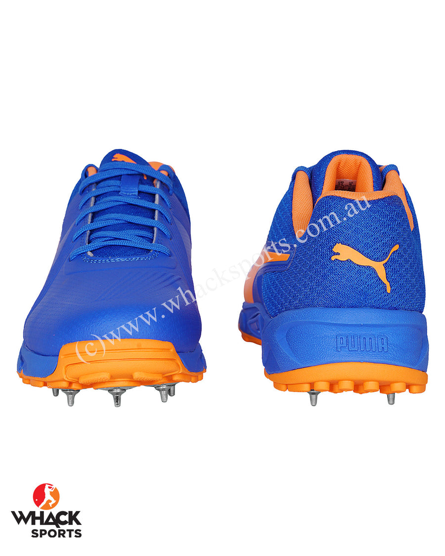 Puma 19.2 Cricket Shoes - Steel Spikes - Bluemazing/Orange Glow – WHACK ...