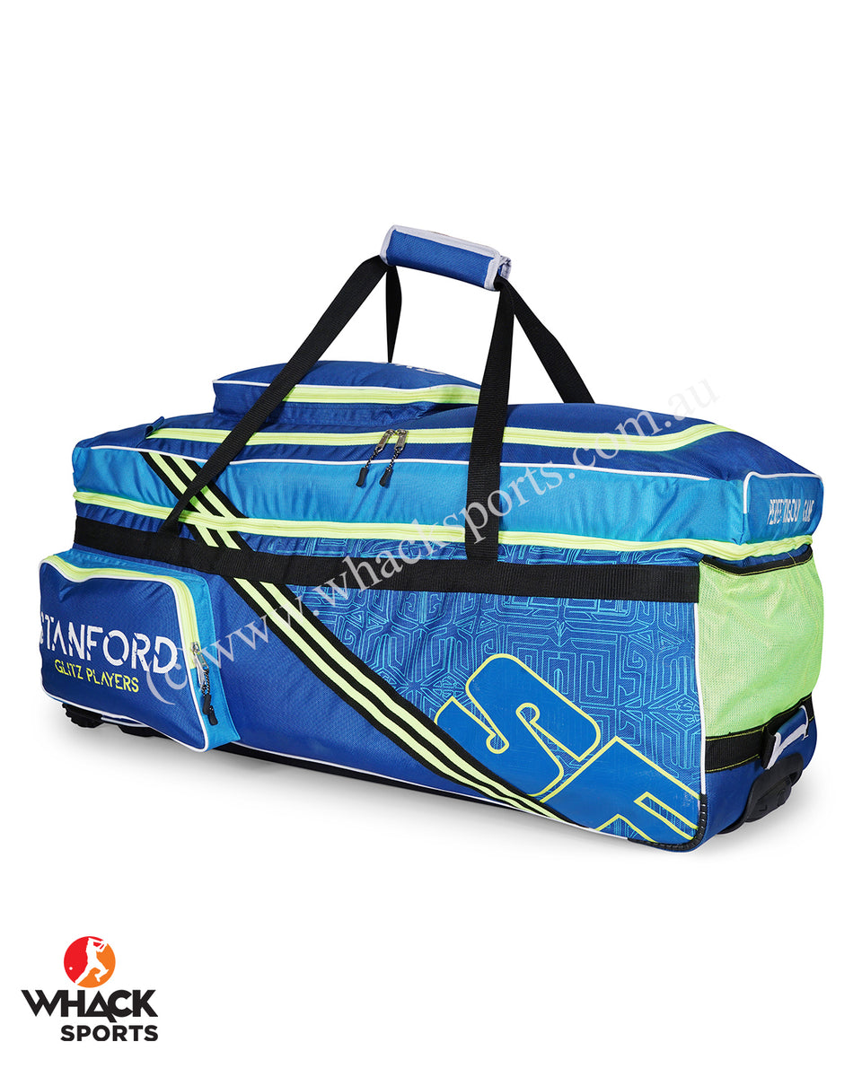 SF Glitz Player Cricket Kit Bag - Wheelie - Extra Large – WHACK Sports