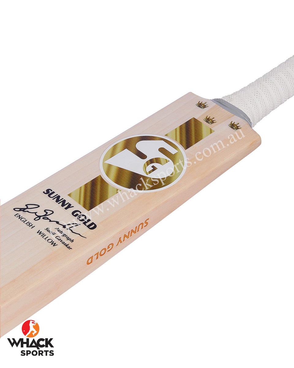 SG Sunny Gold Grade 1 English Willow Cricket Bat - SH – WHACK Sports