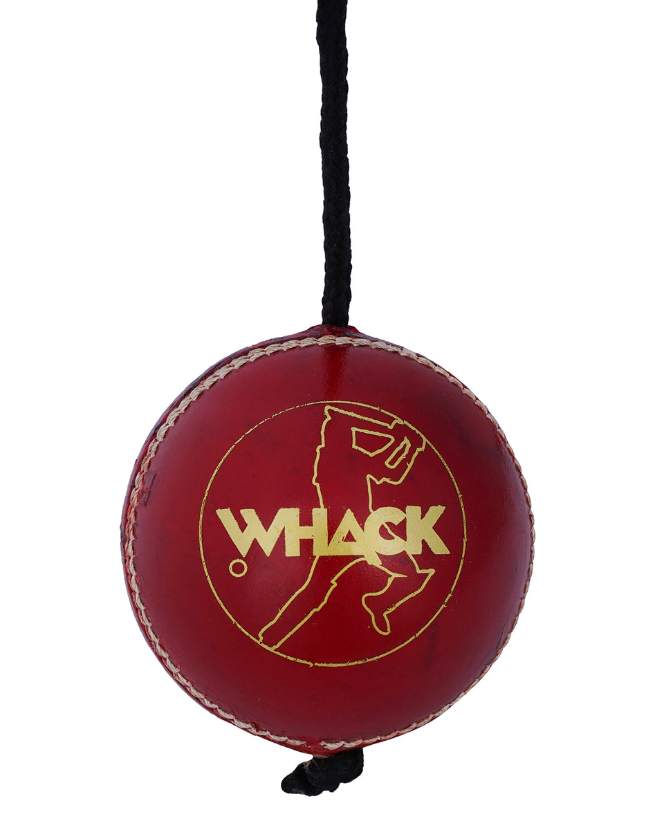 Whack Cricket Batting Practice String Ball - Leather Ball – WHACK Sports